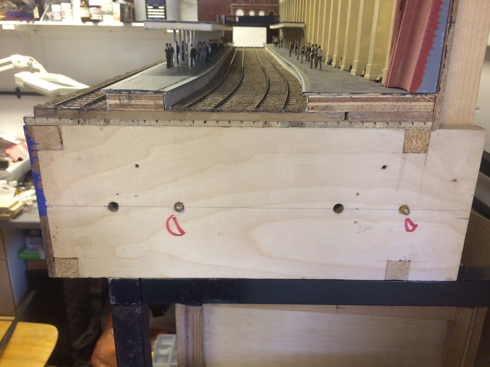 Building Trapezium Baseboards for Minories - The Model Railway Club