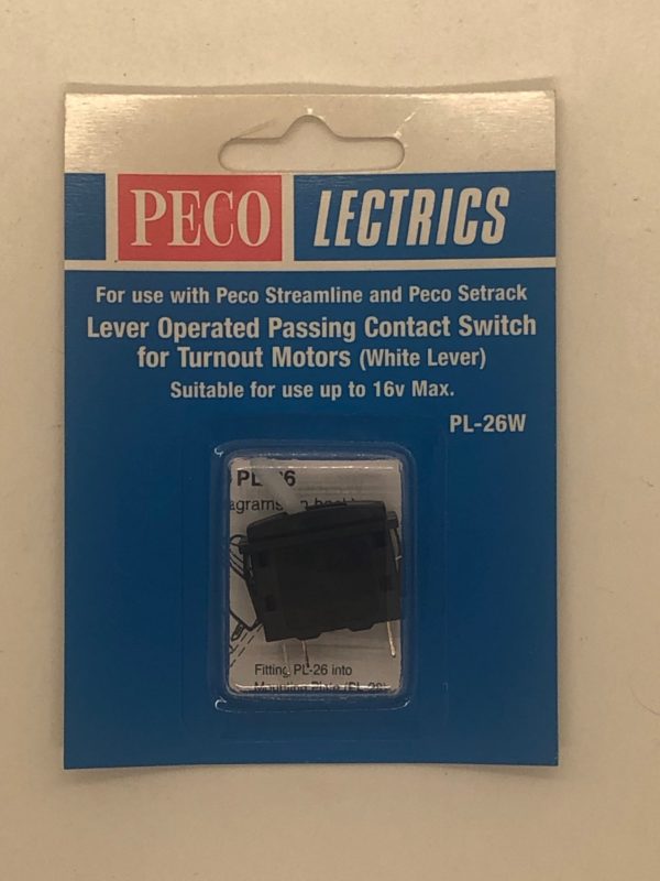 Peco PL-26W Lever Operated Passing Contact Switch For Turnout Motors ...