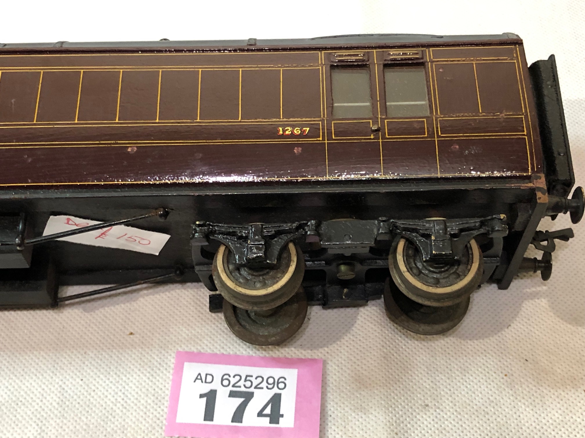 O gauge LMS full brake bogie coach 1267 P174 MDS - The Model Railway Club