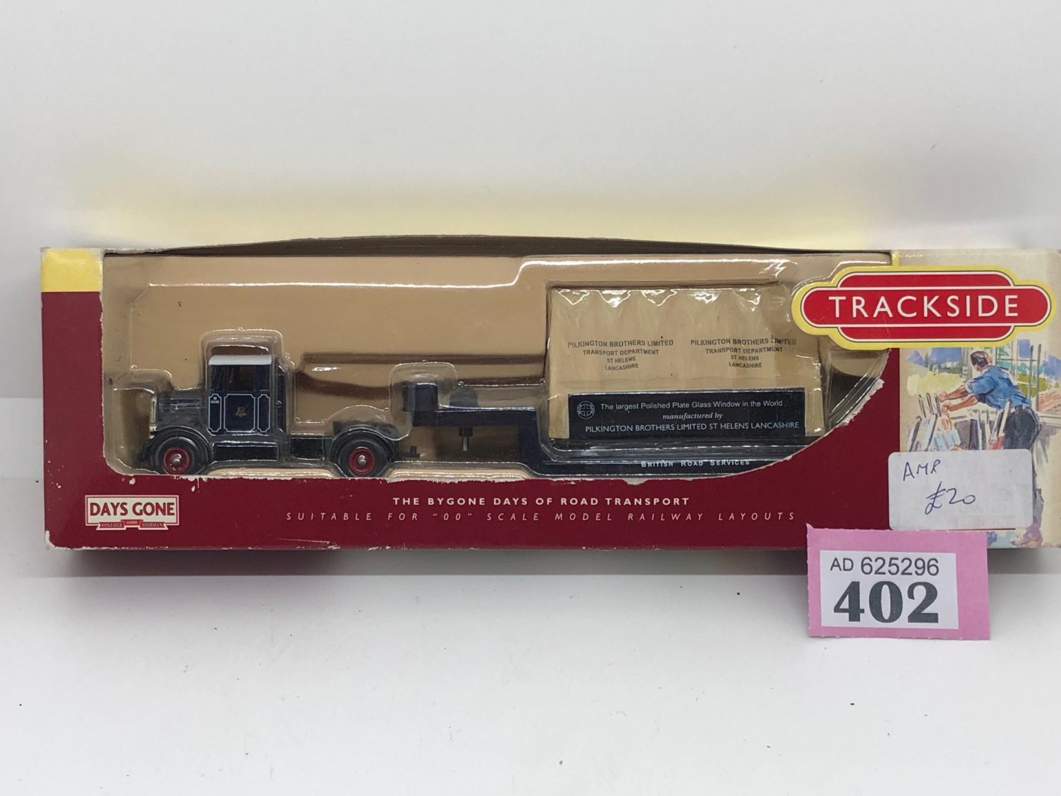 Lledo Trackside OO DG112002 Scammell Tractor Low Loader Glass Load BRS ...