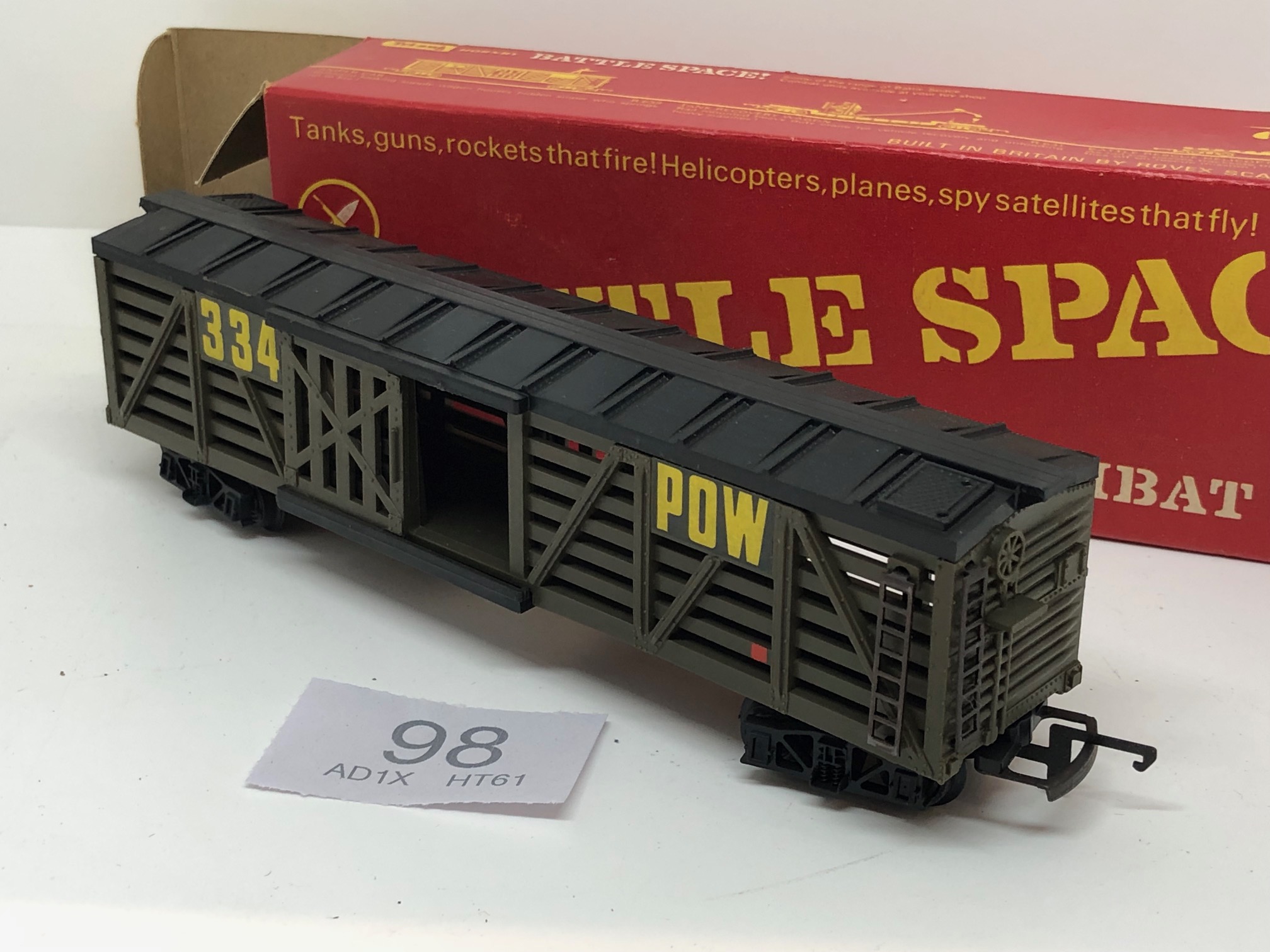 Triang Battlespace OO R650 POW car W98 NCU - The Model Railway Club