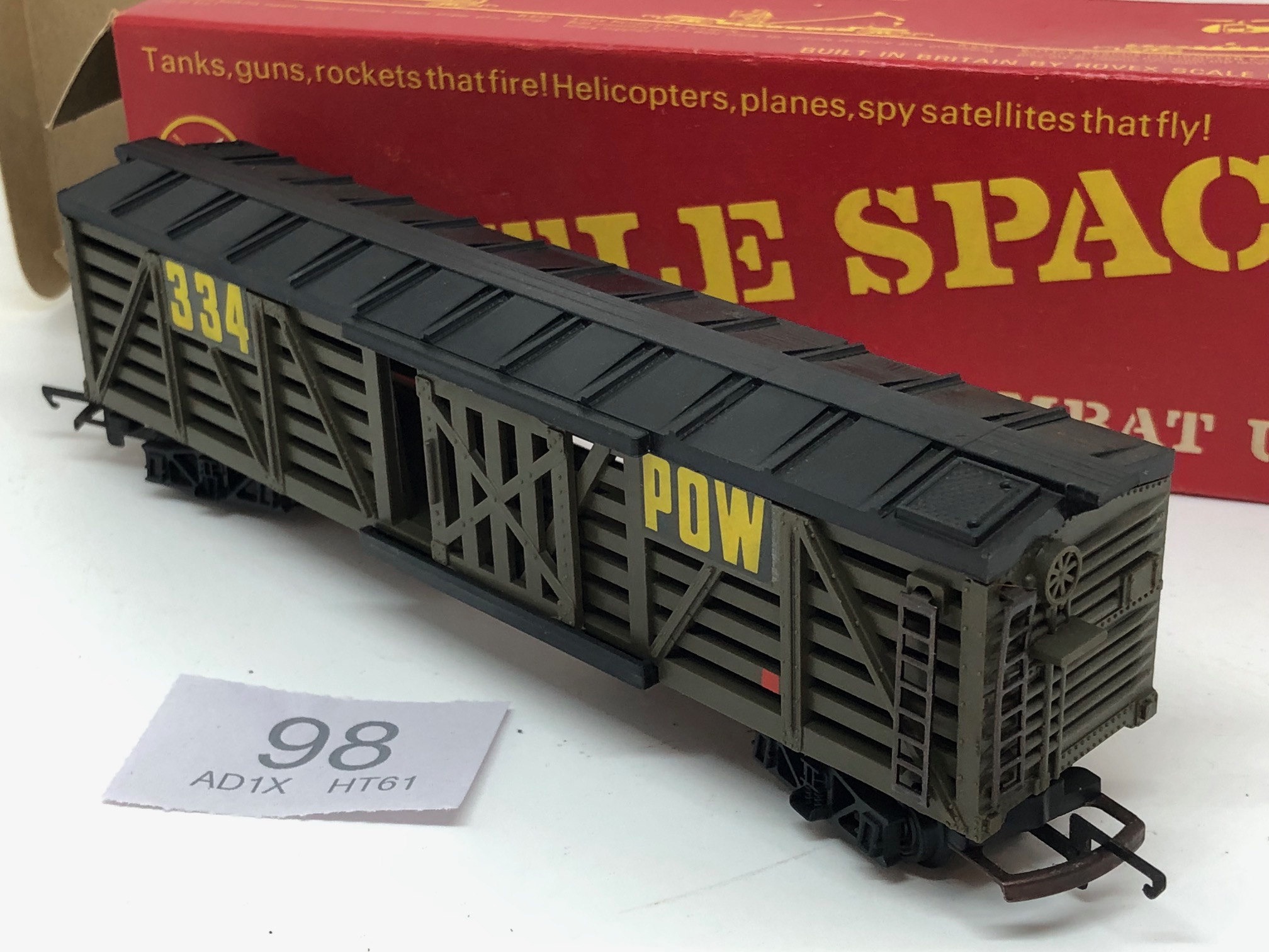 Triang Battlespace OO R650 POW car W98 NCU - The Model Railway Club