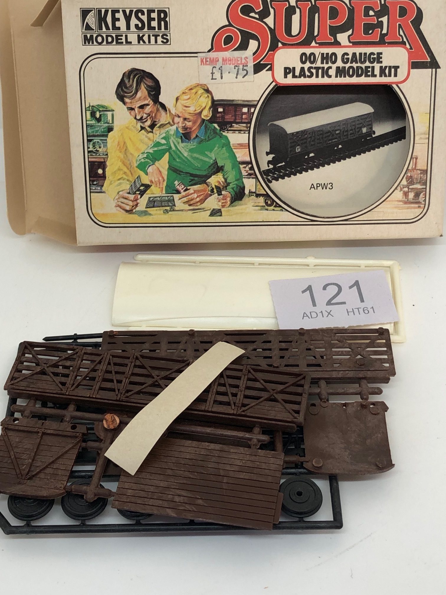 Keyser OO APW3 GWR 6-Wheel Low Siphon plastic kit W121 - The Model ...