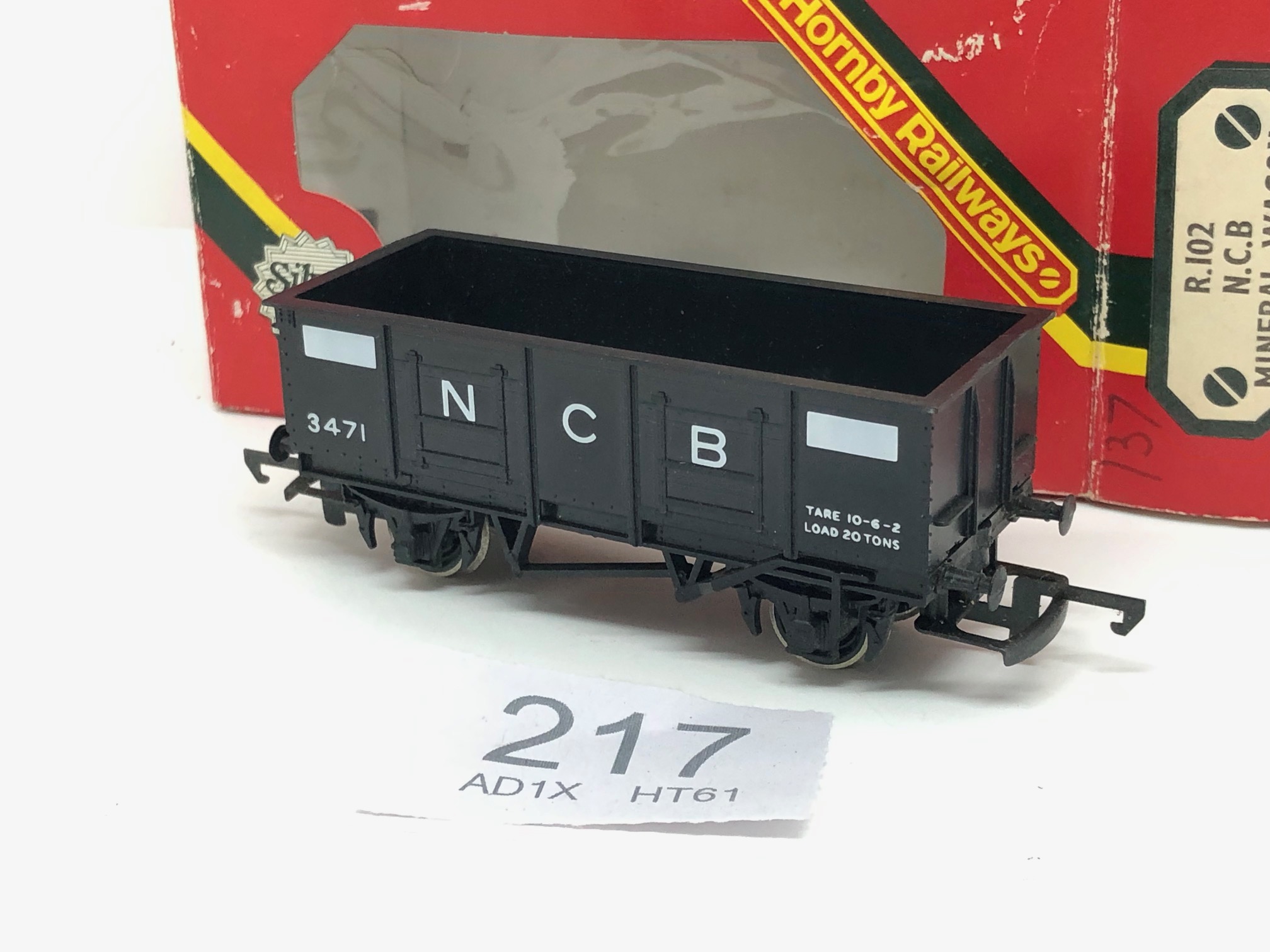 Hornby OO R102 NCB mineral wagon 3471 metal wheels W217 - The Model ...
