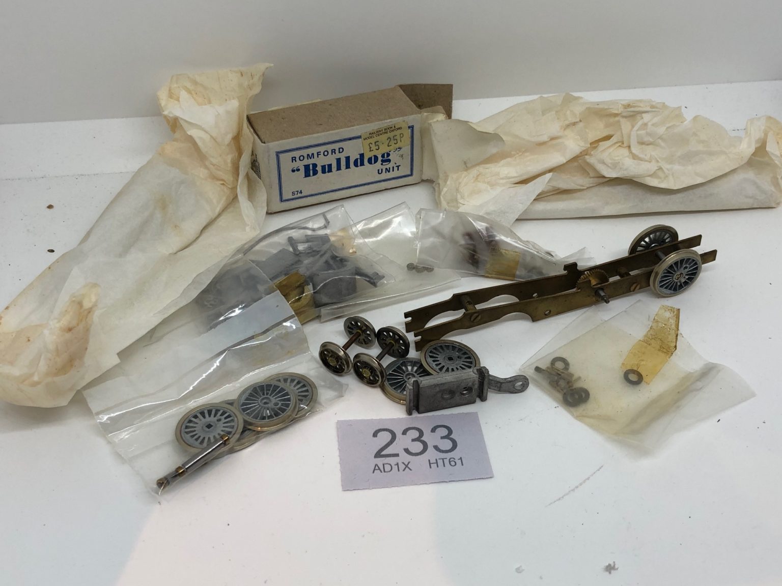 Nu-Cast OO NC103 LNER/BR G5 0-4-4 tank loco kit part started W233