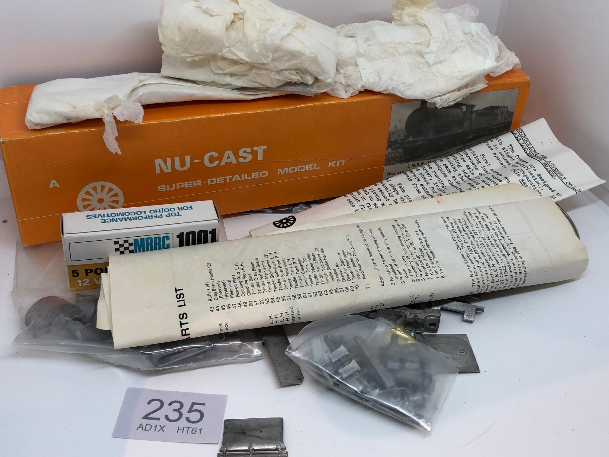 Nu-Cast OO NC116 LNER J26/J27 white metal kit 0-6-0 unstarted W235 ...