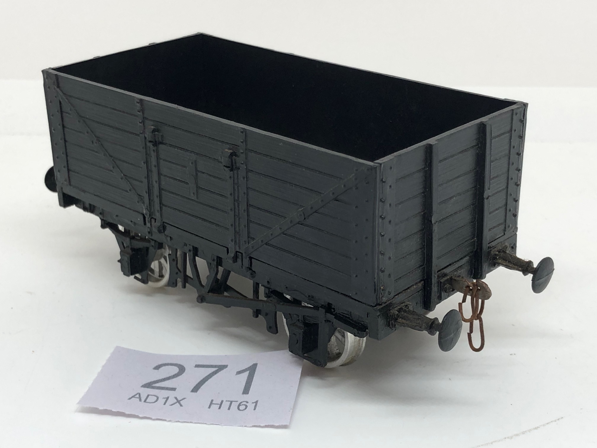 Three Aitch Moulding O gauge plastic kit built 7 plank wagon W271 MJC ...