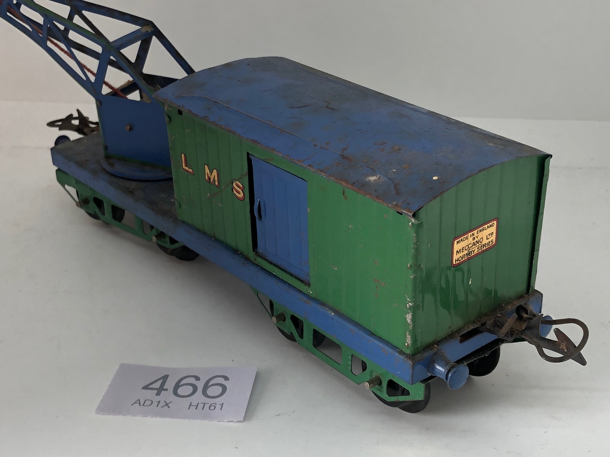 Hornby Meccano vintage O tinplate LNER bogie breakdown crane - The ...