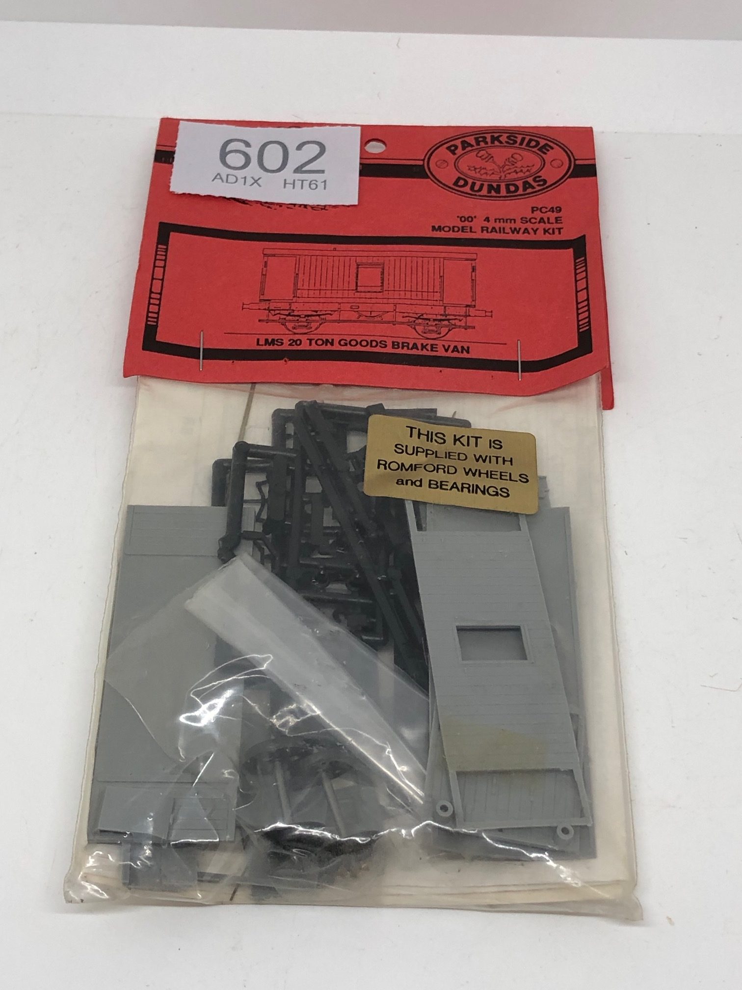 Parkside Dundas OO PC49 LMS 20 ton goods brake van kit - The Model ...