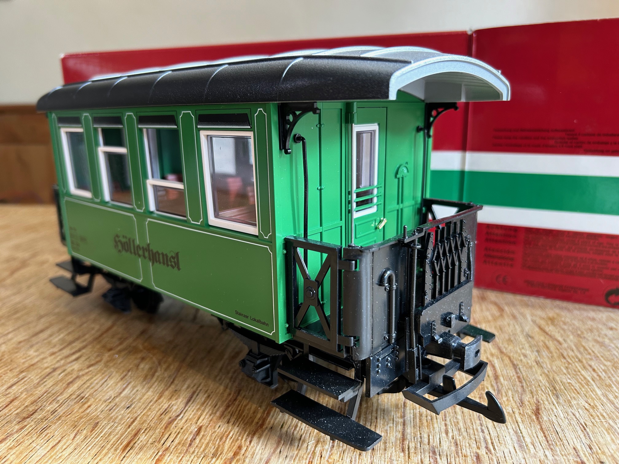 LGB G scale 34076 Gollerhansl Passenger Car green boxed - The Model ...