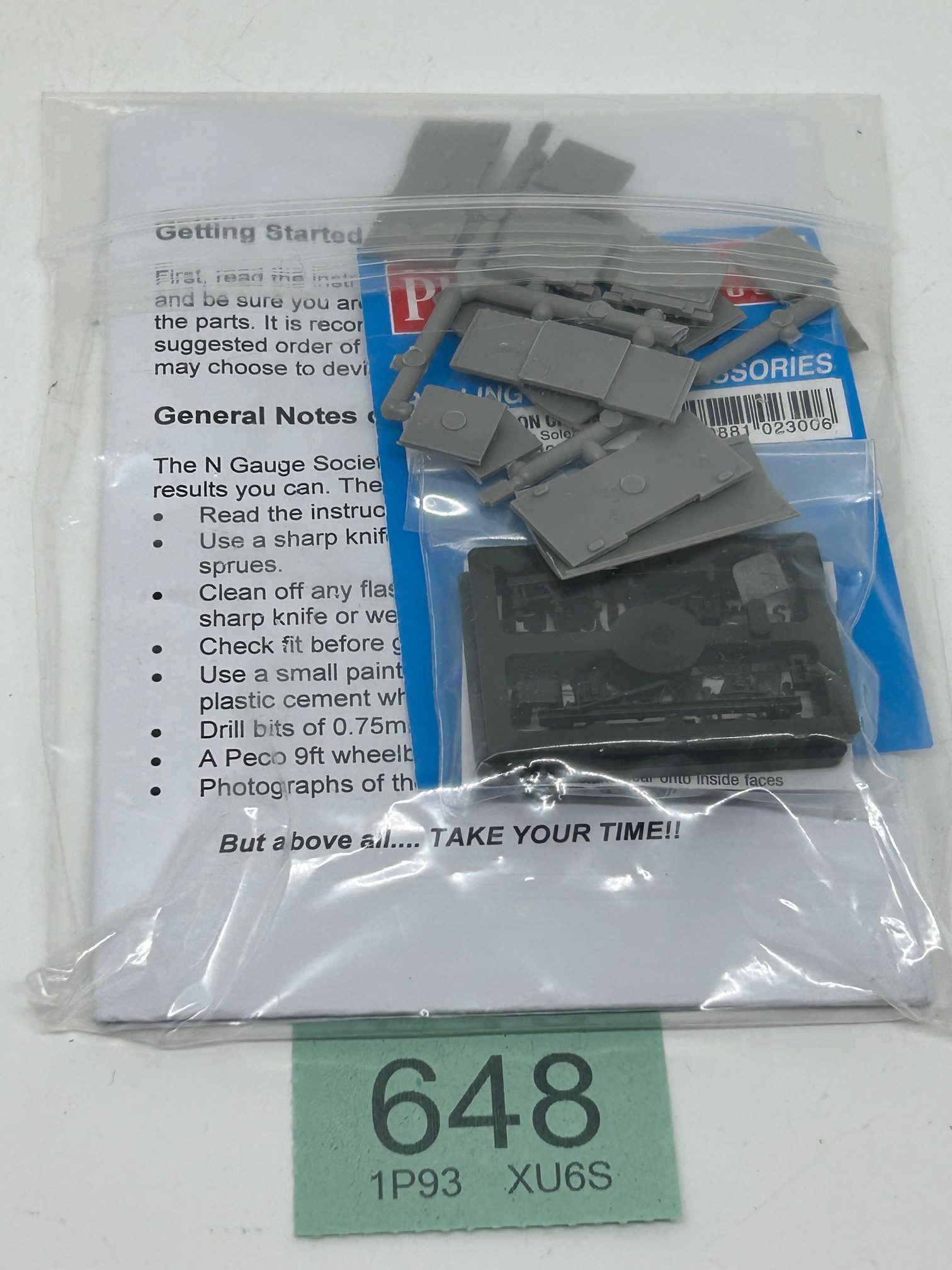 N Gauge Soc NGSK0130 GWR/BR Iron Mink/Gunpowder Van plastic kit