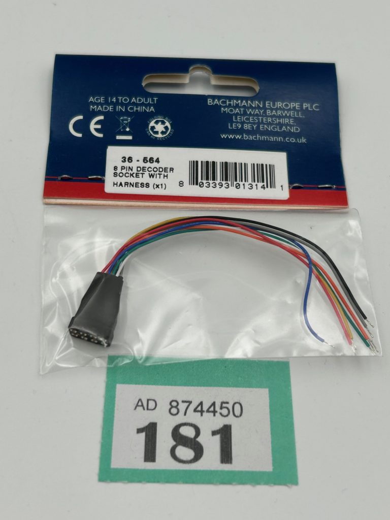 Bachmann 36-564 8 Pin Decoder Socket with wire harness NEW - The Model ...
